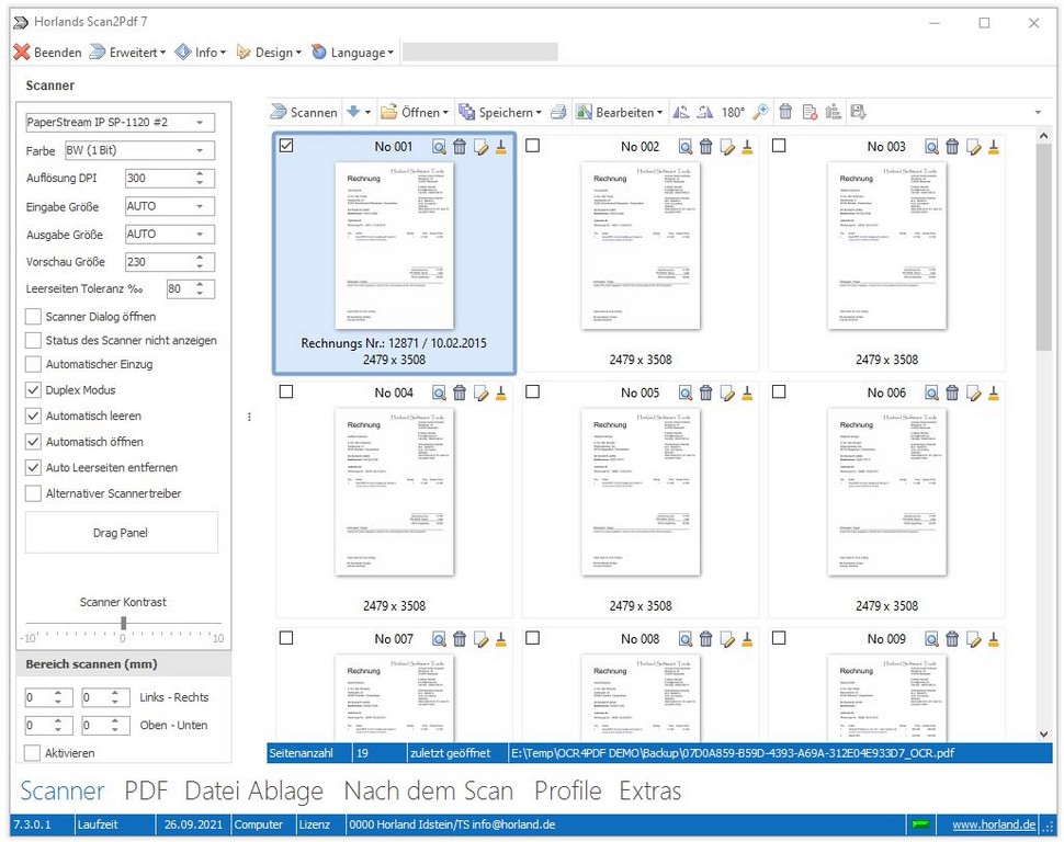 Scanner Software - Freeware - Scan2PDF - Inventarisierung PCScan ...