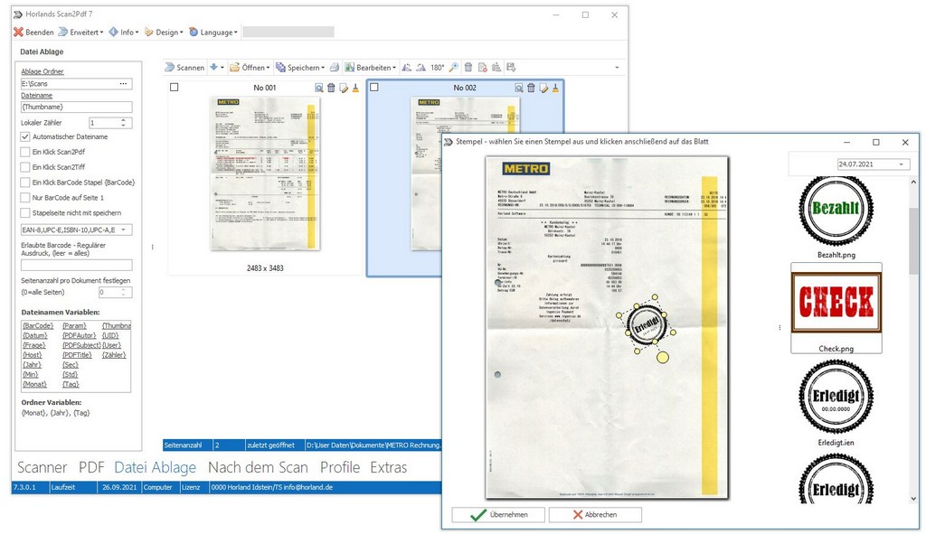 Scanner Software - Freeware - Scan2PDF - Inventarisierung PCScan ...